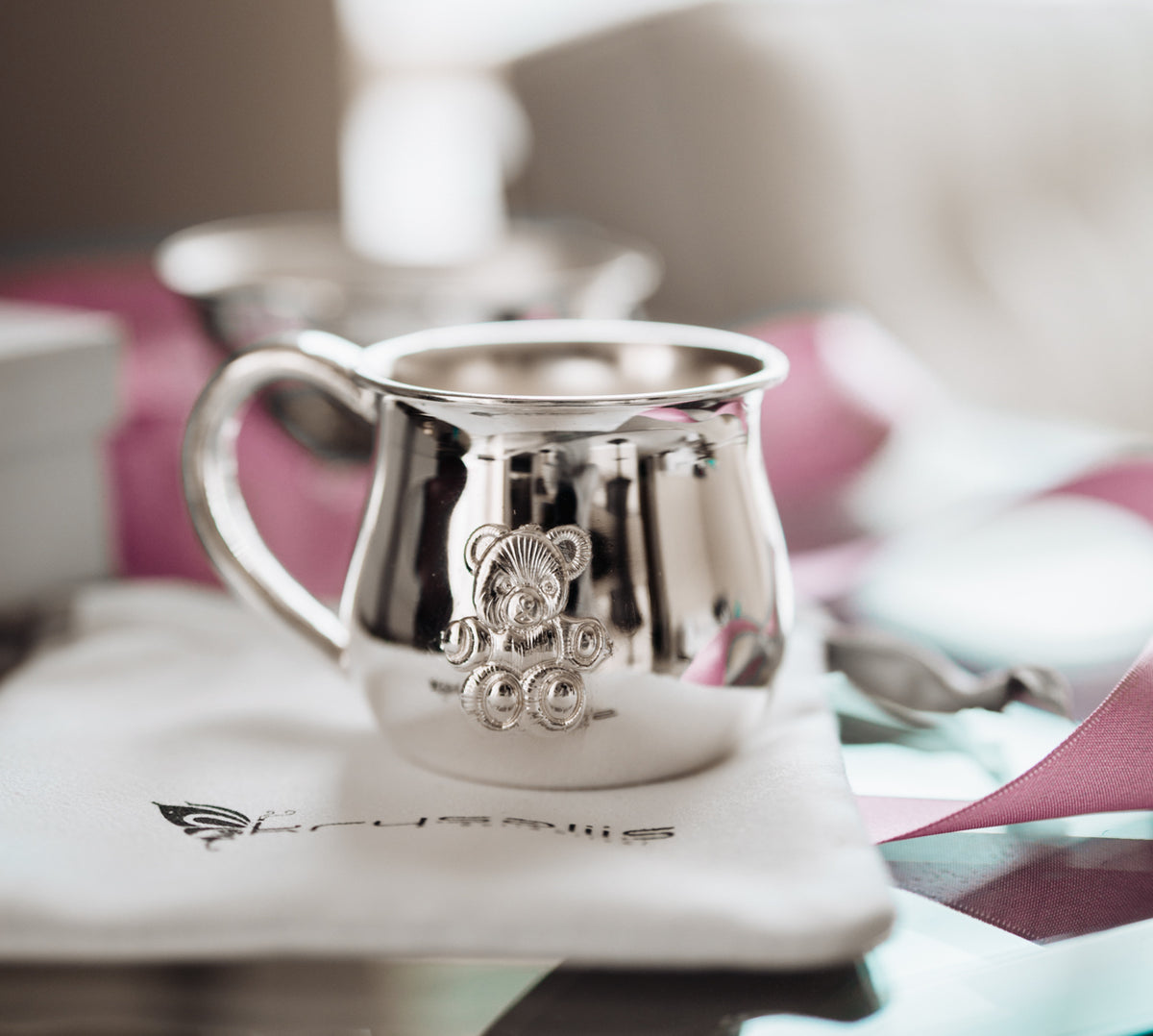 Personalized Silver Plated Baby Cups - All Silver Gifts