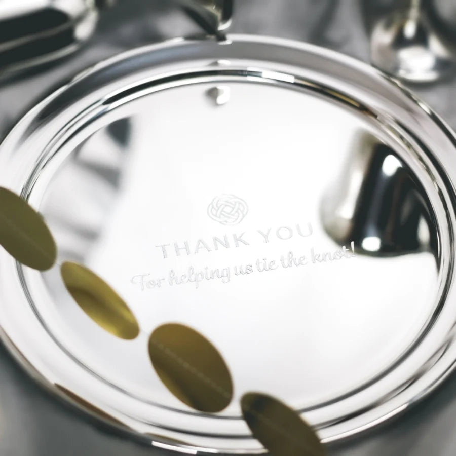 Engraved Pewter Wedding Invitation Tray | All Silver Gifts