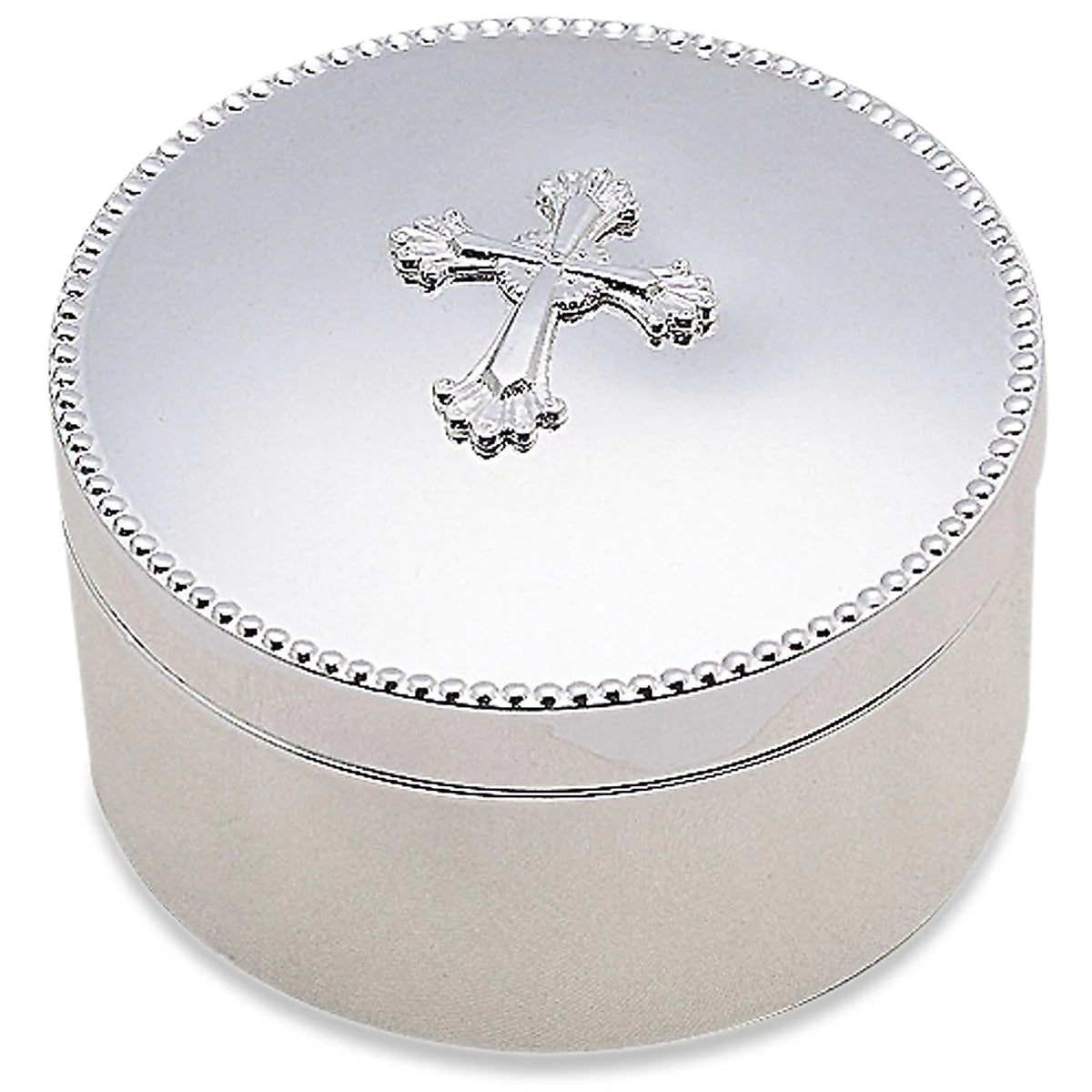 Reed and Barton Abbey Cross Silverplate Keepsake Box– All Silver Gifts