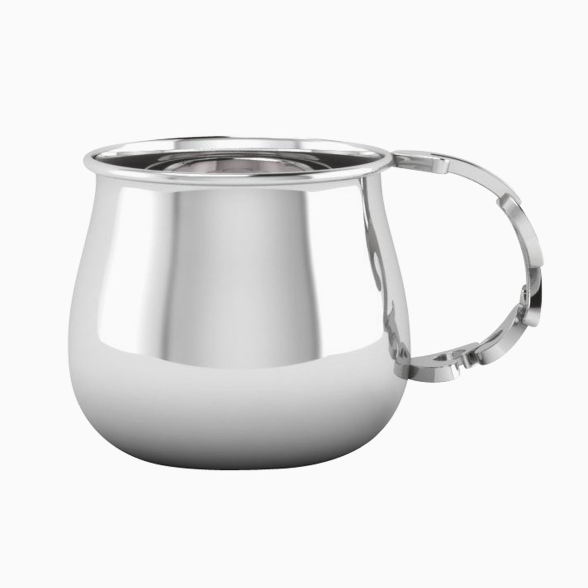 123 Sterling Silver Baby Cup by Krysaliis - All Silver Gifts