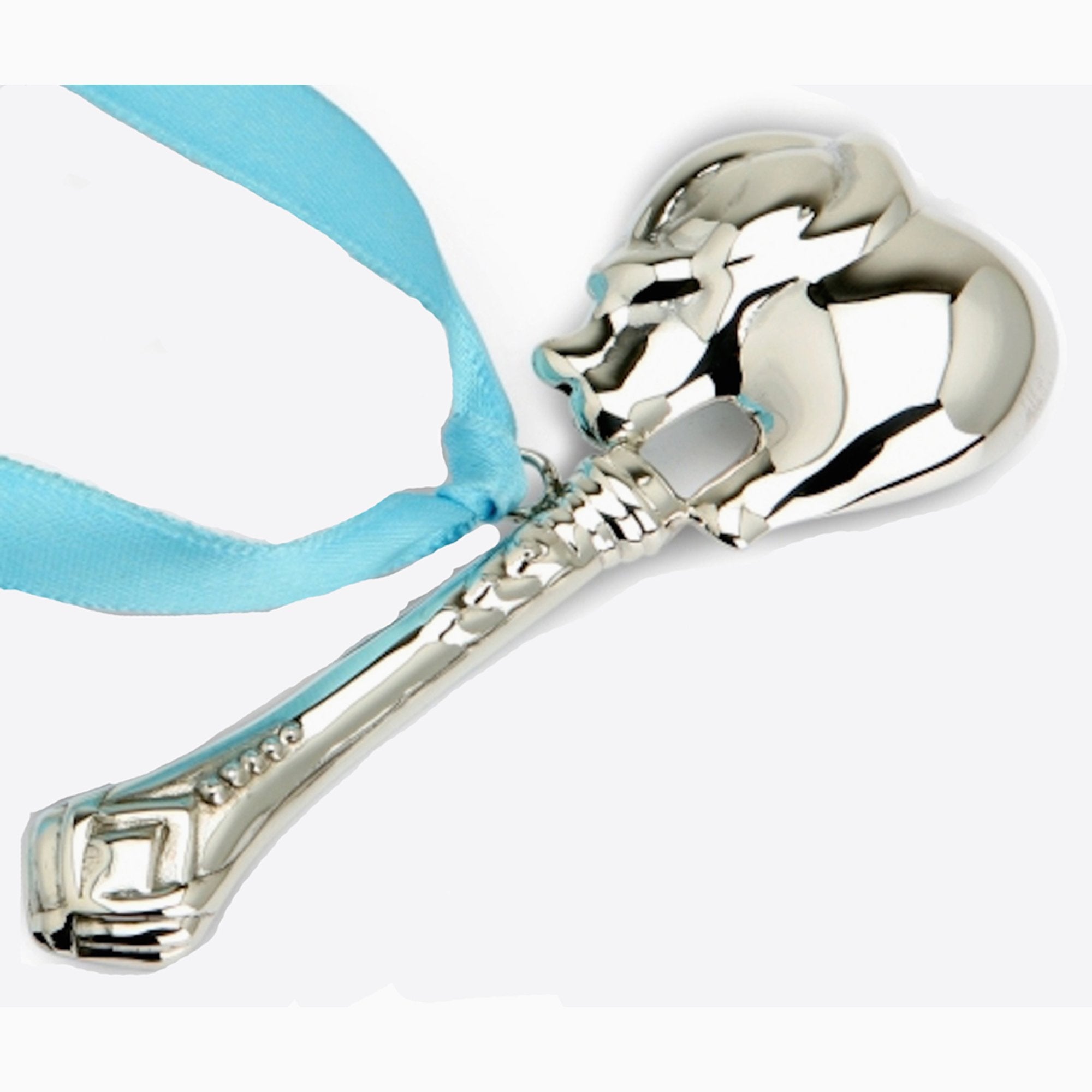 Elephant Sterling Silver Baby Rattle by Krysaliis - All Silver Gifts
