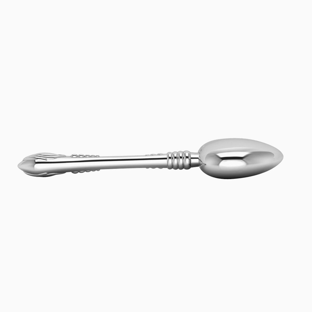 Heart Sterling Silver Baby Rattle by Krysaliis - All Silver Gifts