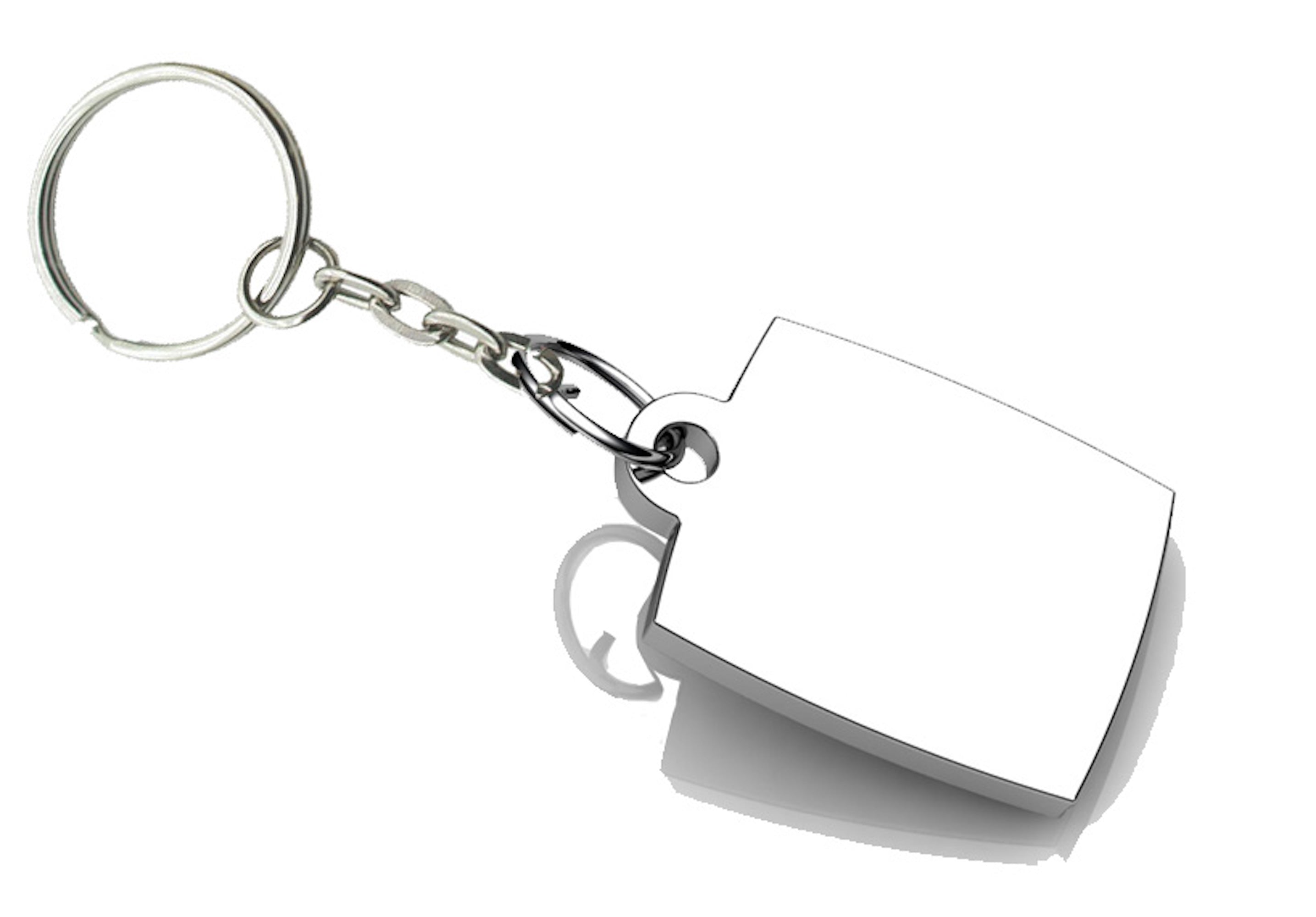 Rectangle Personalized Sterling Silver Keychains by Krysaliis - All ...