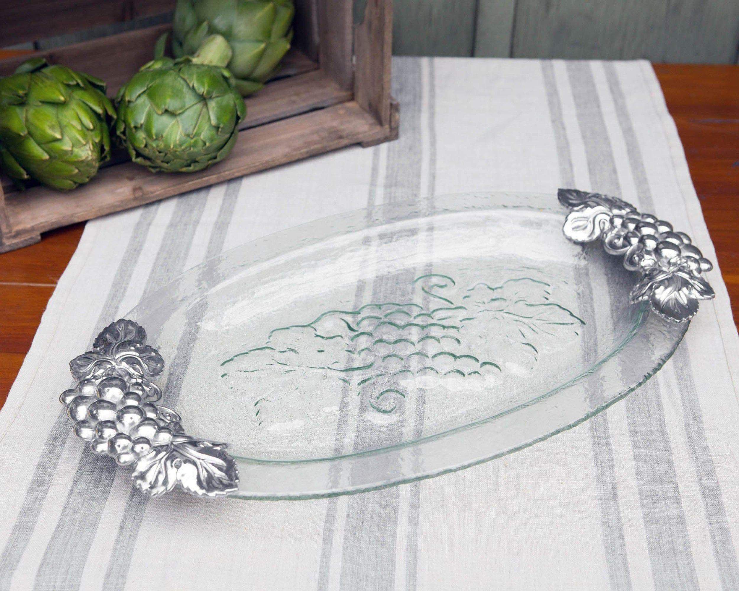 Arthur Court Grape Glass Platter– All Silver Gifts